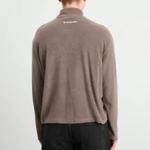 MKI MIYUKI ZOKU Towelling Quarter Zip Sweatshirt