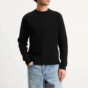 BEAMS Waffle Crew Neck Sweatshirt