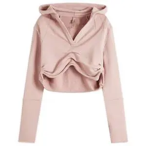 SKIMS Shoulder Pad Cropped Hoodie - Fawn