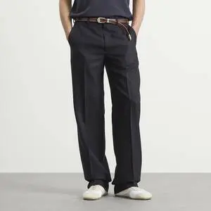 Dries Van Noten Pinstripe Worsted Wool Trouser