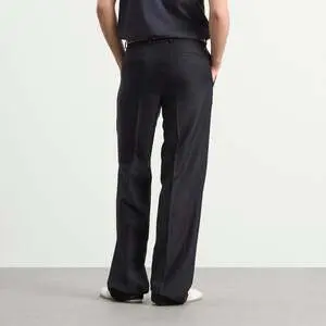 Dries Van Noten Pinstripe Worsted Wool Trouser