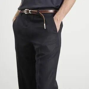 Dries Van Noten Pinstripe Worsted Wool Trouser
