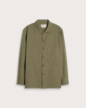 Universal Works Slub Shirting Fatigue Shirt - Olive