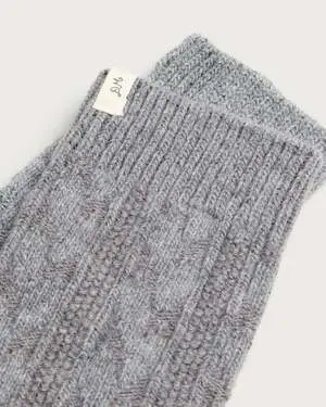 DAMSON MADDER Cable Knit Long Cosy Sock