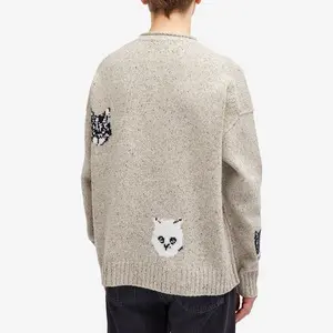 Acne Studios Kuelu Cat Jacquard Jumper Sweatshirt