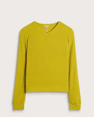 FRUITY BOOTY Sheer Knit V-neck Jumper
