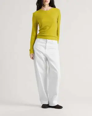 FRUITY BOOTY Sheer Knit V-neck Jumper