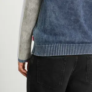 DIESEL® Indigo Knit Zip Cardigan
