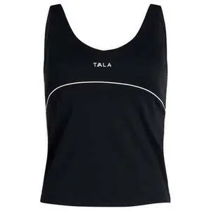 TALA Skinluxe Contrast Piping Vest - Shadow Black