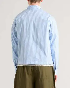 BEAMS Stripe Zip Shirt