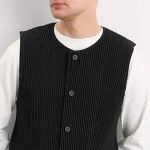 Issey Miyake Kersey Pleats Vest