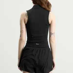 TALA Skinluxe Sleeveless Zip Through Running Top
