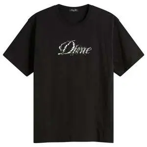 DIME Cursive Smashed T-shirt - Black
