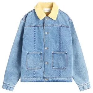 Drole De Monsieur Lined Denim Trucker Jacket - Blue
