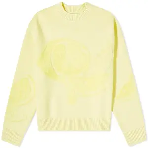 HOUSE OF SUNNY Knit Jumper Sweatshirt - Limoncello