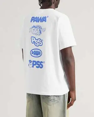 PAWA SPEED SPORTS Bare Logos Pocket T-shirt