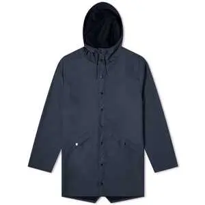 Rains Long Jacket - Navy