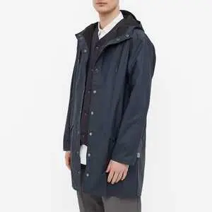 Rains Long Jacket - Navy