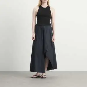 ST. AGNI Knit Bodice Asymm Dress