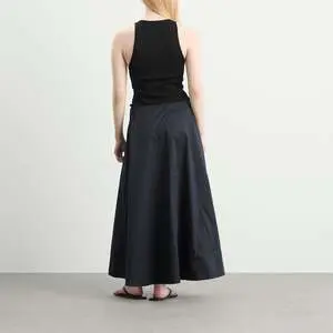 ST. AGNI Knit Bodice Asymm Dress