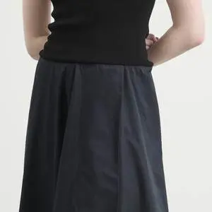 ST. AGNI Knit Bodice Asymm Dress