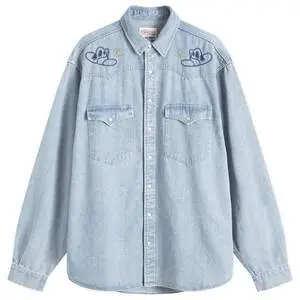 STAN RAY Western Denim Overshirt - Stonewashed Denim