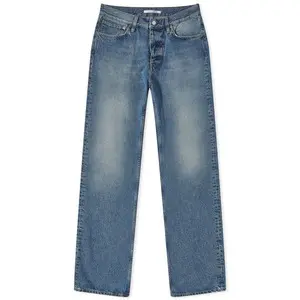 SUNFLOWER Straight Leg Jeans - Mid Blue