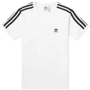 Adidas 3 Stripe T-shirt - White