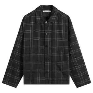 You Must Create Pj Check Overshirt - Black/grey