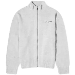 MKI MIYUKI ZOKU Mohair Blend Knit Track Jacket - Grey