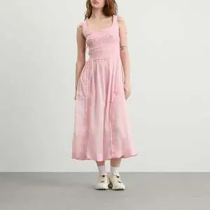 DAMSON MADDER Cynthia Sheer Midi Dress Exclusive