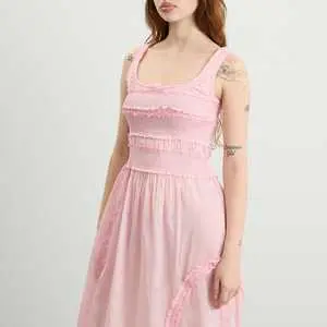 DAMSON MADDER Cynthia Sheer Midi Dress Exclusive