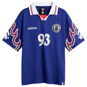 Adidas X A Bathing Ape Football Flame Jersey T-shirt - Blue