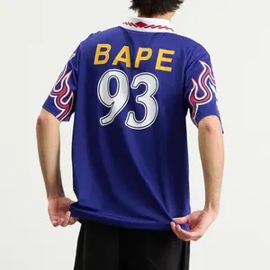 Adidas X A Bathing Ape Football Flame Jersey T-shirt