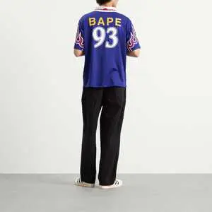 Adidas X A Bathing Ape Football Flame Jersey T-shirt