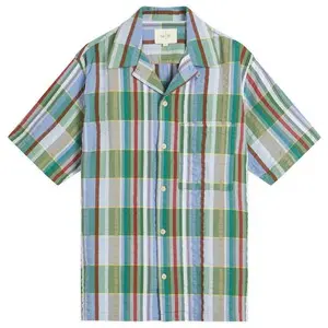 Folk Relaxed Soft Collar Vacation Shirt - Multicolour Check