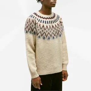 HOWLIN BY MORRISON Howlin' Future Fantasy Fair Isle Crew Knit Sweatshirt