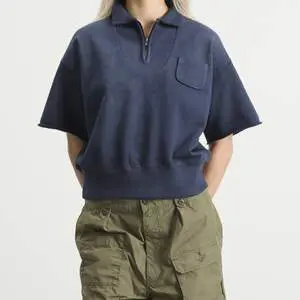 BEAMS Half Zip Sweater Sweatshirt
