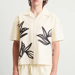 MKI MIYUKI ZOKU Washed Ink Flower Vacation Shirt Presented By