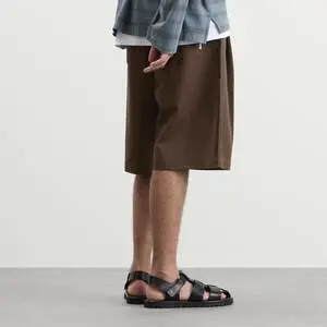 PORTER JAMES Double Pleated Shorts