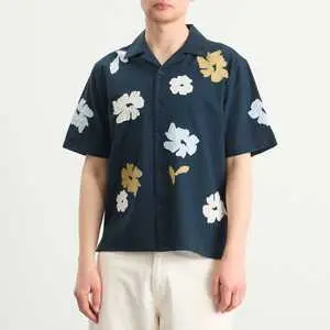 WAX LONDON Didcot Flower Applique Vacation Shirt