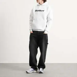 BUTTER GOODS Ripstop Logo Applique Hoodie