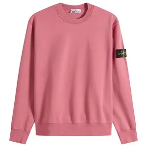 Stone Island Organic Cotton Fleece Sweatshirt - Geranium