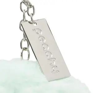 PEACHY DEN Fluffy Mirror Compact Keychain Exclusive | Size: | 100% Polyester | End Clothing - Multicolor