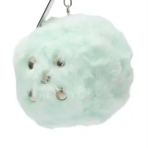 PEACHY DEN Fluffy Mirror Compact Keychain Exclusive | Size: | 100% Polyester | End Clothing