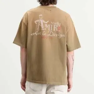 Amiri Studio Skate T-shirt - Camel
