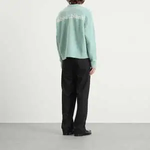 ABOUT:BLANK Mohair Knitted Logo Crewneck