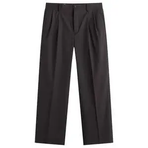 KAPTAIN SUNSHINE Wool Poplin Shoecut Trousers - Espresso