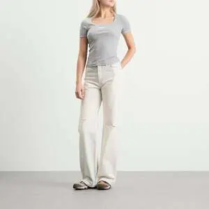 MARINE SERRE Cute 70's Square Neck T-shirt