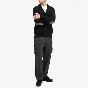 JAMIESON'S OF SHETLAND Elbow Patch Shawl Collar Cardigan